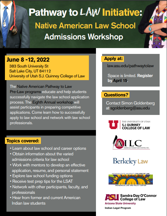 Pathway to Law Initiative: Native American Law School Admissions Workshop – Turtle Talk