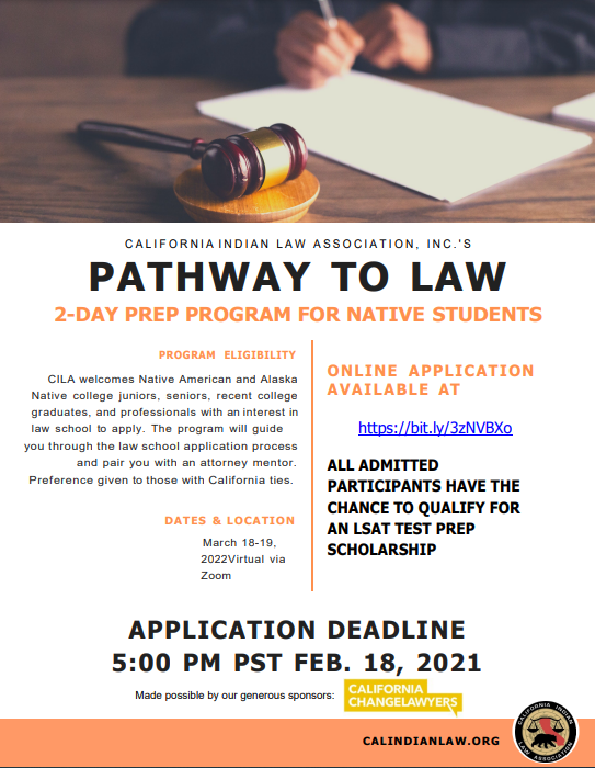 California Indian Law Association, Inc.’s Pathway to Law Program – Turtle Talk
