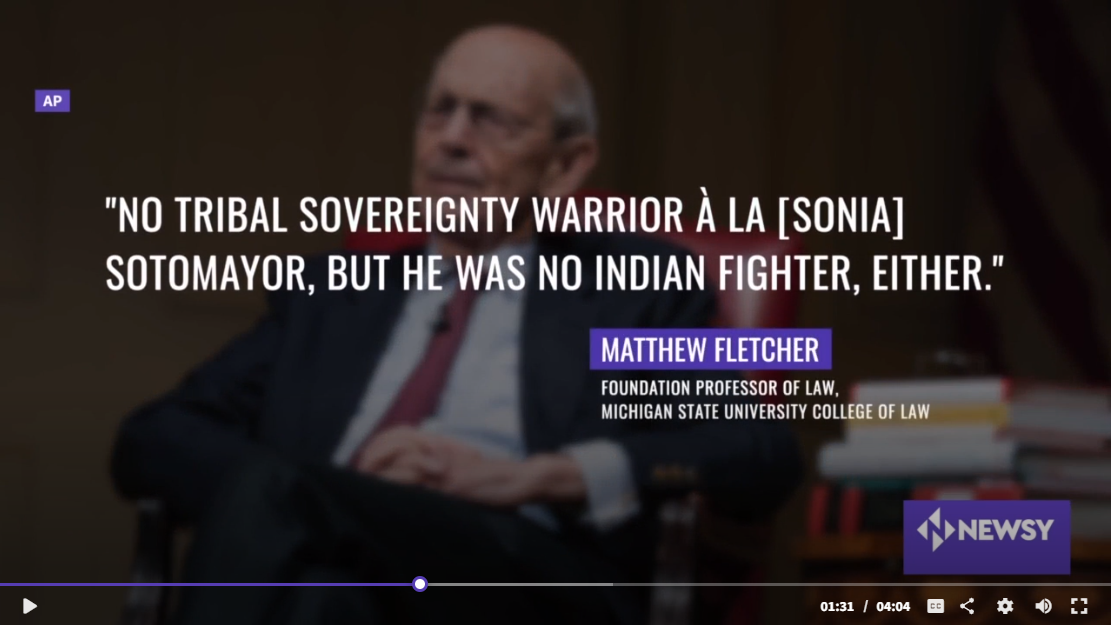 Newsy [Allison Herrera]: “Supreme Court Justice Stephen Breyer’s ...