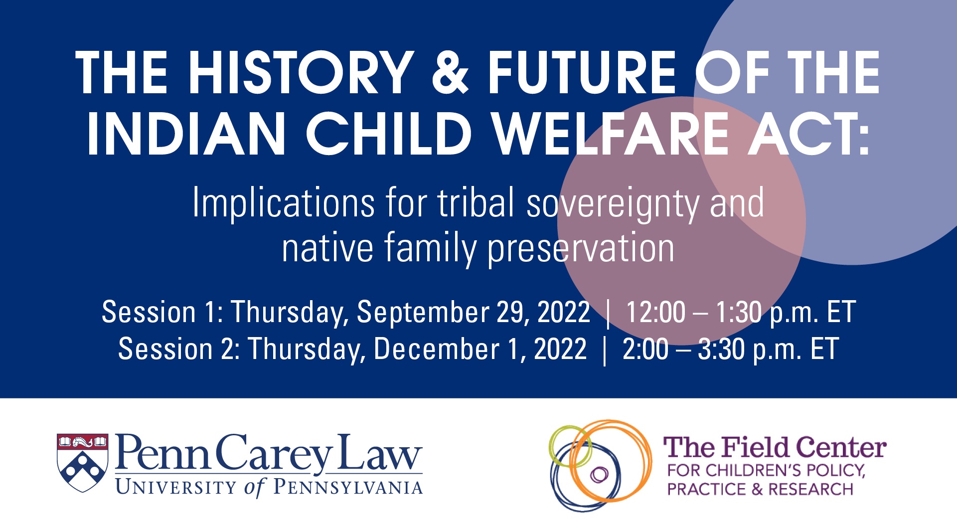Penn Law/Field Center Session on the Origins and History of the Indian ...