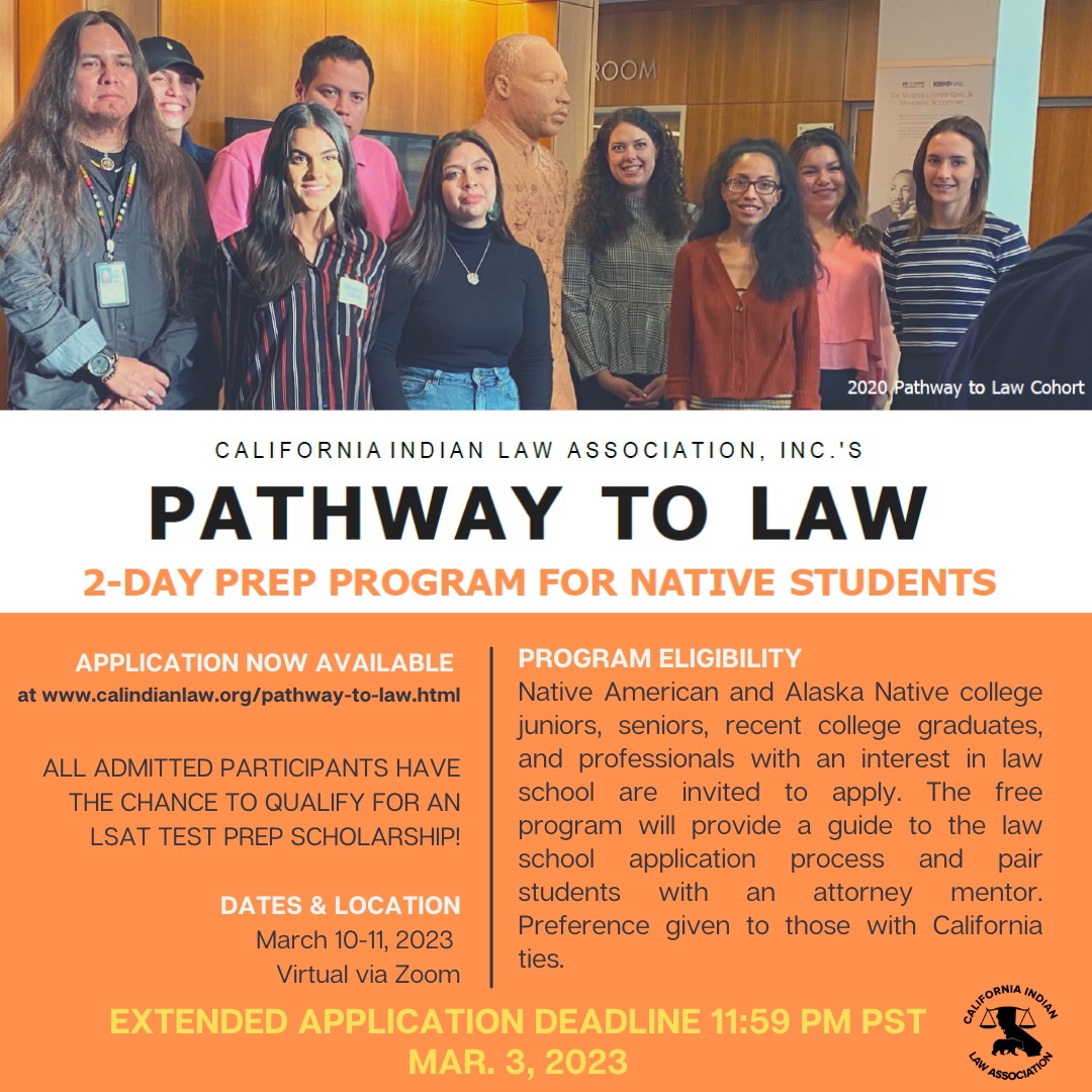 California Indian Law Association Pathway to Law 2023 – Turtle Talk
