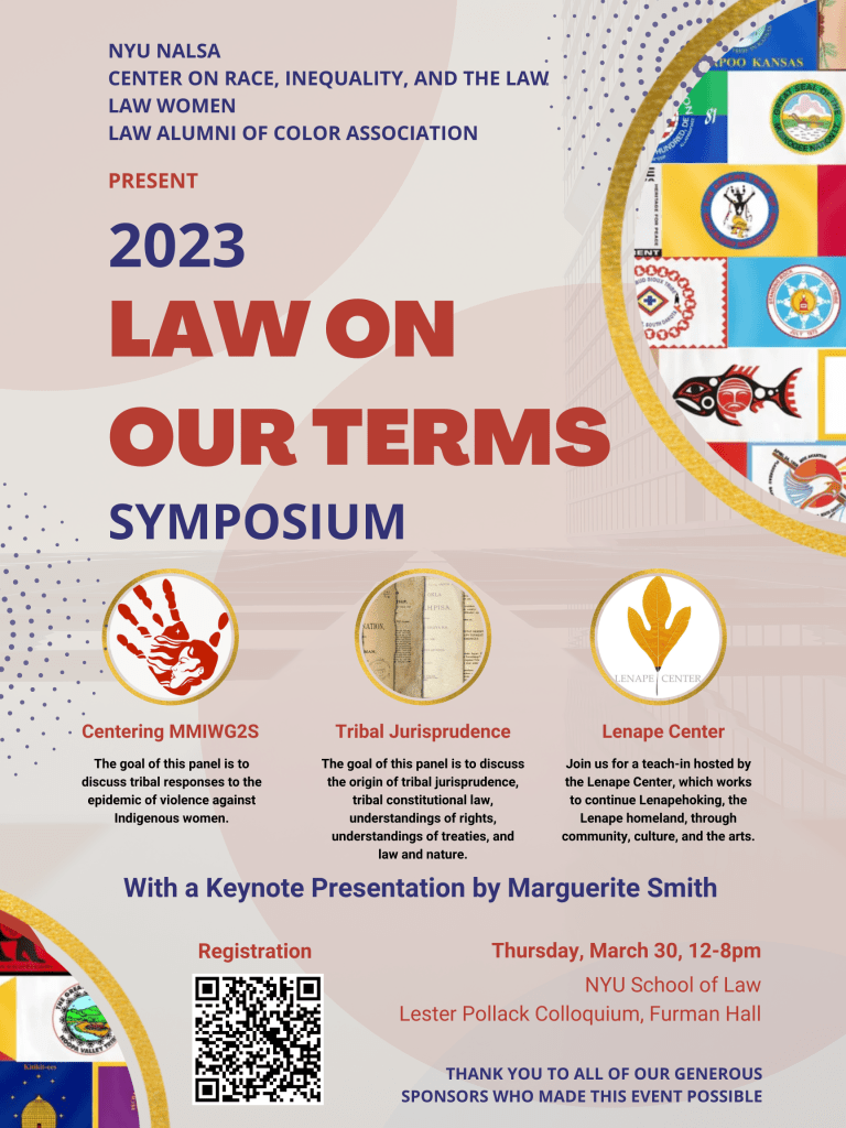 NYU Law School Panel on Indigenous Sovereignty: “Law On Our Terms ...