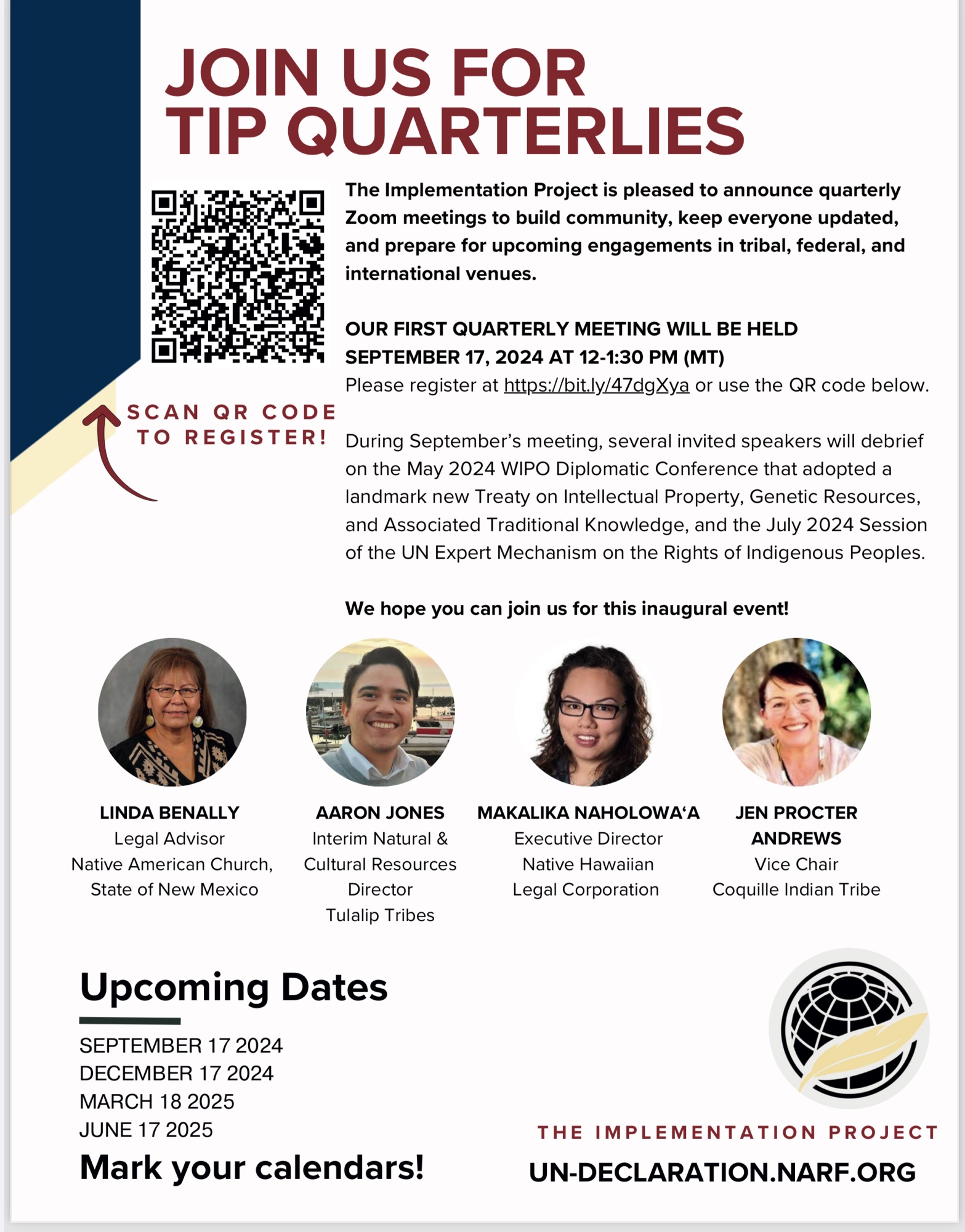 Tribal Implementation Project Quarterly Meeting – Turtle Talk