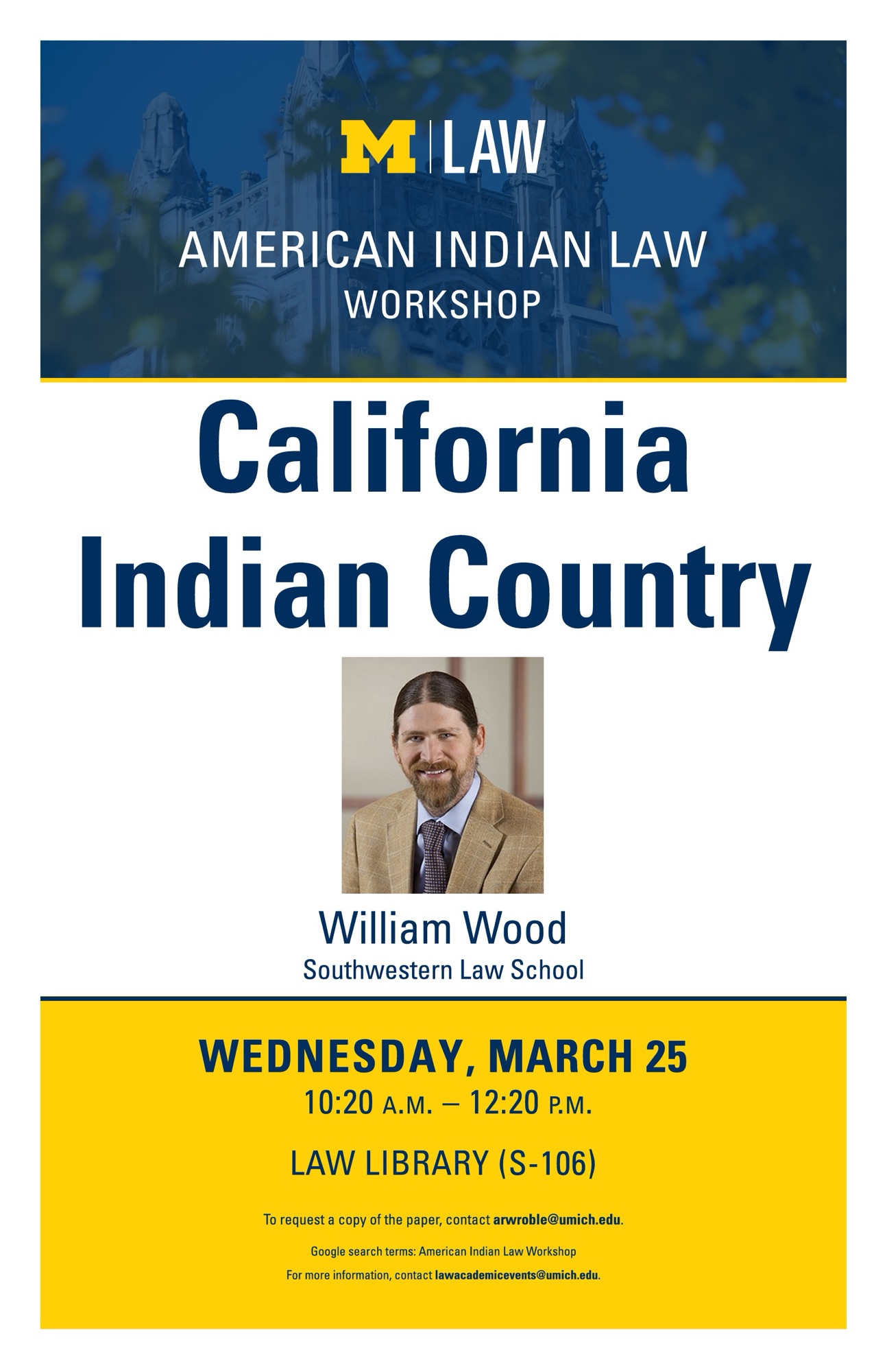 2026 MLaw Indian Law Workshop: Monte Mills and Bill Wood – Turtle Talk